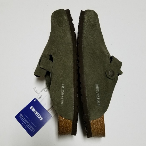 Birkenstock | Shoes | New Birkenstock Boston Forest Green Clogs Soft ...